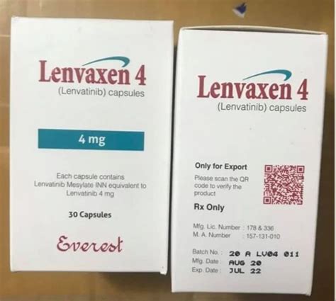 Lenvaxen 4mg Lenvatinib At Best Price In Nagpur By Ishaan Medis Id 2853677121062