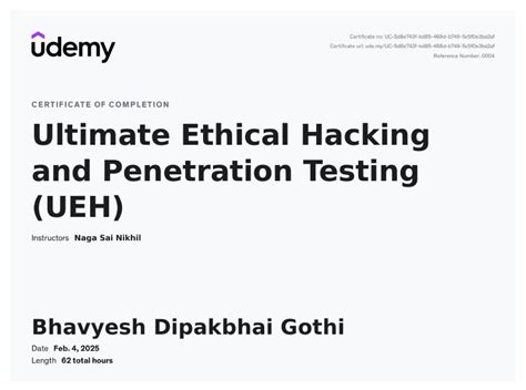 Ethicalhacking Cybersecurity Penetrationtesting Ueh Lifelonglearning Cyberdefense Intern