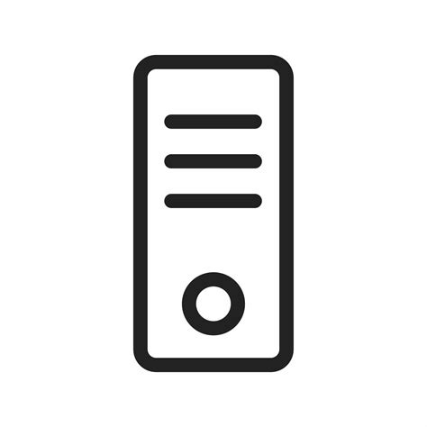 Cpu Outline Icon 13122720 Vector Art At Vecteezy