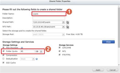 Use Qnap Enterprise Storage Es Nas To Create Worm Shared Folder Linux