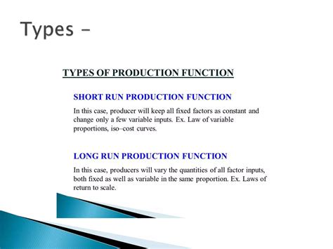 Production Function Ppt Ppt