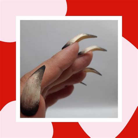 Acrylic Cat Claw Nails Etsy
