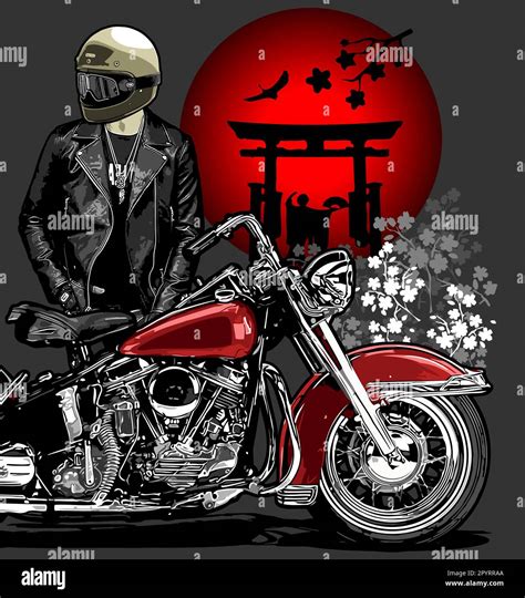 Classic Motorcycle Vector Template Stock Vector Image And Art Alamy