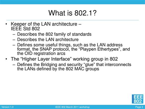 Ppt The Ieee 8021 Standards Powerpoint Presentation Free Download