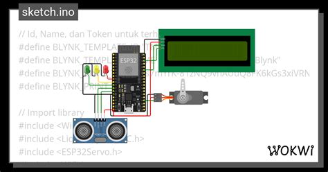 Sensor Banjir Connect Blynk Wokwi Esp32 Stm32 Arduino Simulator