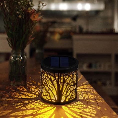 Solar Table Lantern Outdoor Waterproof Solar Tree Lights