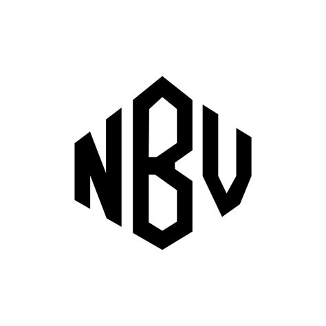 Nbv Letter Logo Design With Polygon Shape Nbv Polygon And Cube Shape Logo Design Nbv Hexagon