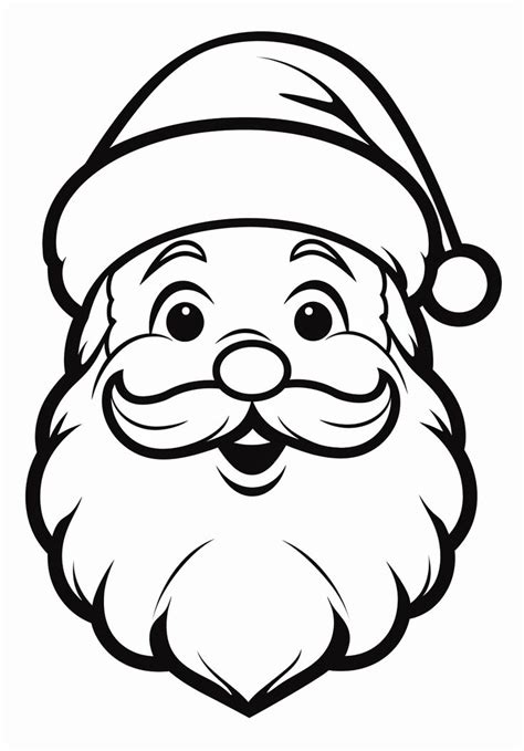 🖍️ Happy Santa Claus Printable Coloring Page For Free Santa Coloring Pages Free