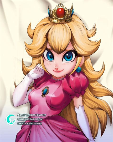 Princess Peach Super Mario Bros Dakimakura By Mitgard Knight On