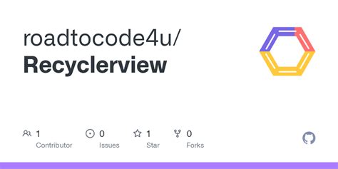 GitHub Roadtocode U Recyclerview