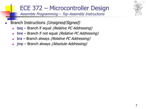 Ppt Ece 372 Microcontroller Design Assembly Programming Powerpoint