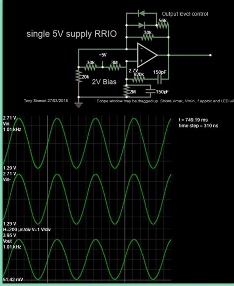 Simulation How To Dc Bias The Output Of A Wien Bridge Oscillator So