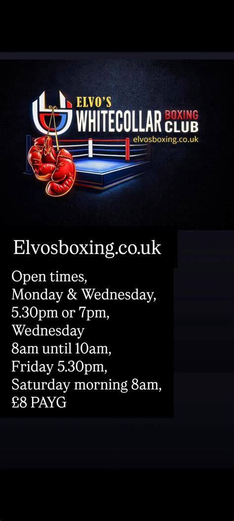 Elvo White Collar Boxing Club Norwich