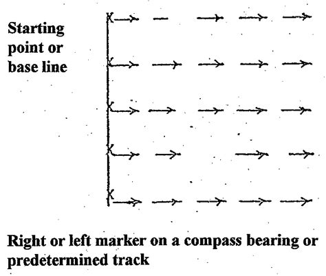 Parallel Sweep Search Technique Bushwalking Leadership Sa