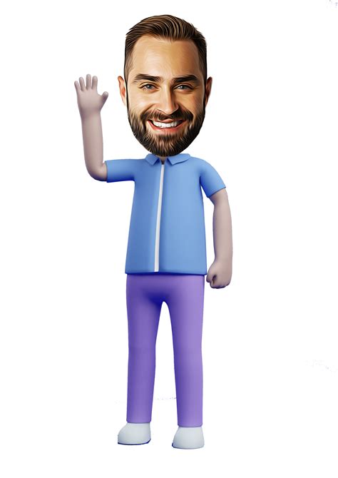 Karrikatur Krus Happy 2 Hjertegaverdk