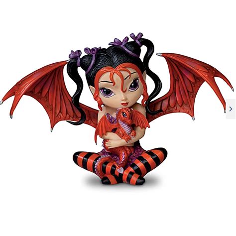 Ruby Fairy Figurine Strangeling The Art Of Jasmine Becket Griffith
