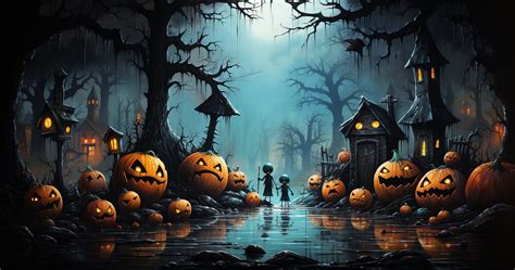 Artstation 25 Halloween Backgrounds Vol 03 Artworks