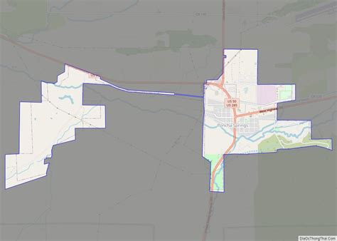 Map Of Poncha Springs Town Thong Thai Real
