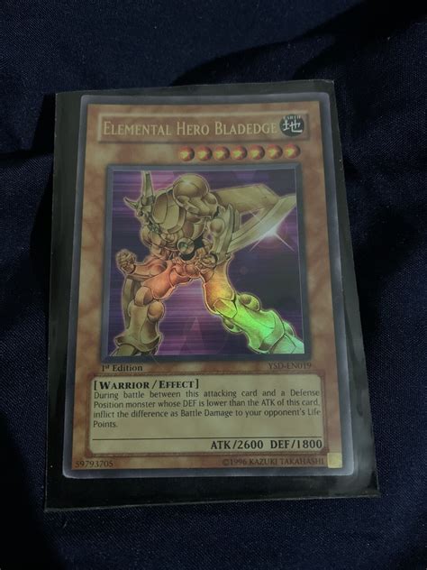 Yugioh Elemental Hero Bladedge Ysd En019 Ultamite Rare 1st Edition Near