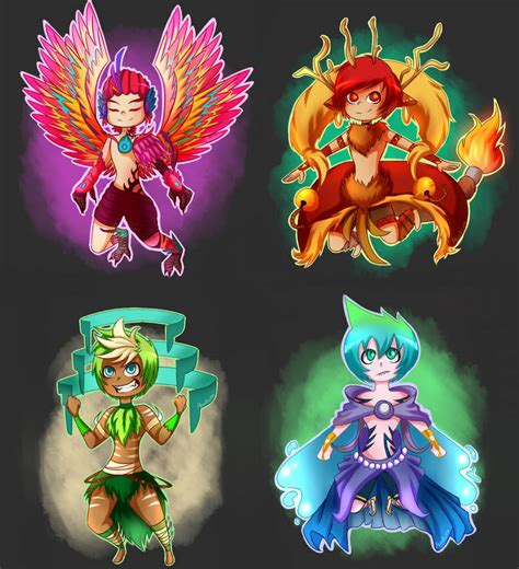 Chibi Deitys By Abakura On Deviantart