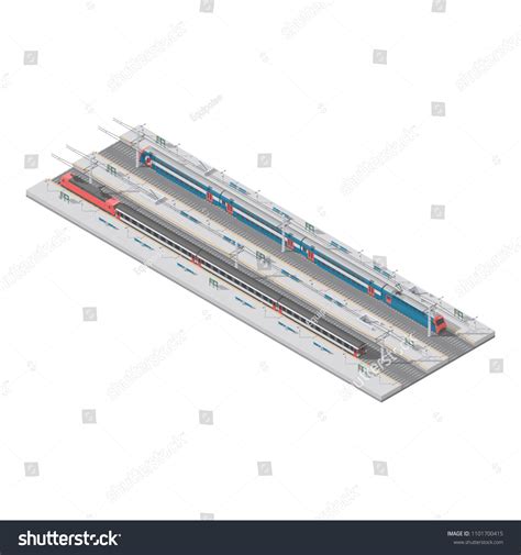 Elements Infographics Passenger Platform Railway Station Stock Vector Royalty Free 1101700415