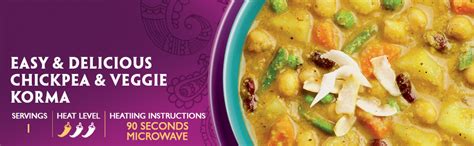Pataks Chickpea And Veggie Korma Mild Creamy Coconut Based