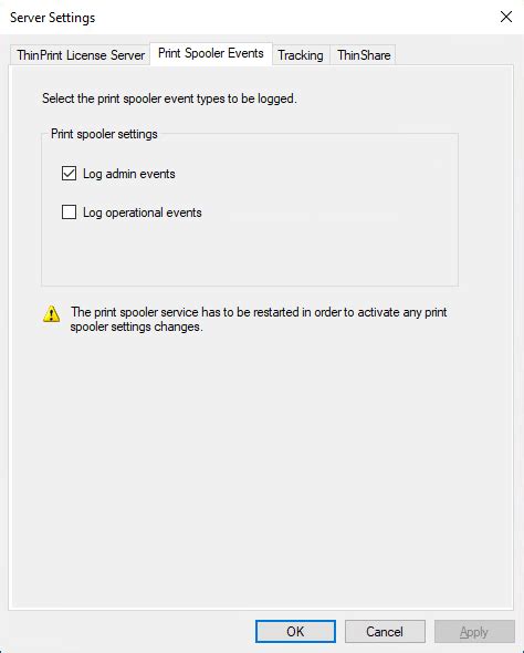 global remote desktop settings thinprint