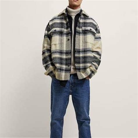 Zara Uni Sex Blend Over Shirt Size M Rrp 139 Depop