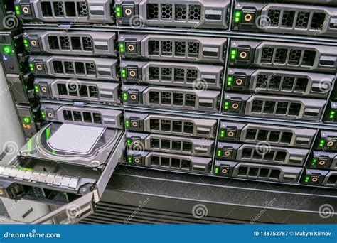 Many Disk Drives Are In The Computer Equipment Of The Data Center