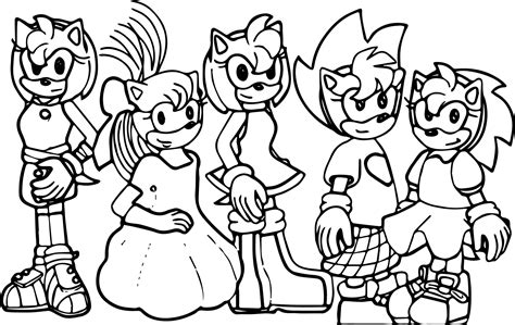Sonic And Amy Coloring Pages Preschool Coloring Printables