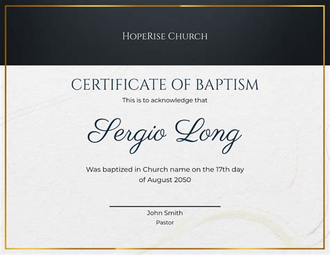 Free Discipleship Baptism Certificate Template To Edit Online