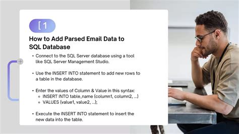 Adding New Email Parser Data To An Sql Server Databasepptx
