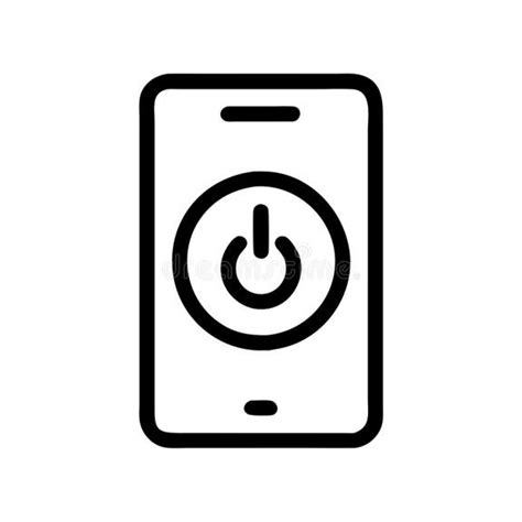Power Button Icon Set Flat Modern Ui Symbols For Device Startup Reboot Shutdown And