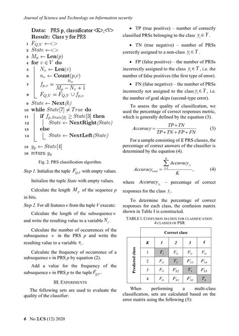 Pseudorandom Sequences Classification Algorithm