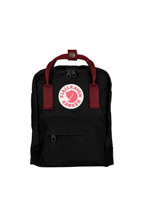 Kanken Mini Black Ox Red — Capra