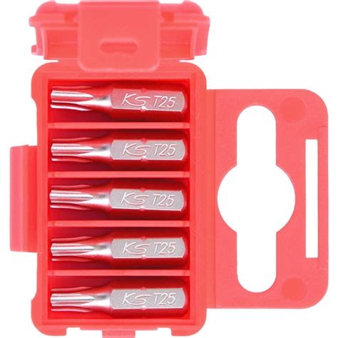 Ks Tools 9112322 Boîte De 5 Embouts De Vissage Torx L25mm 14 T25