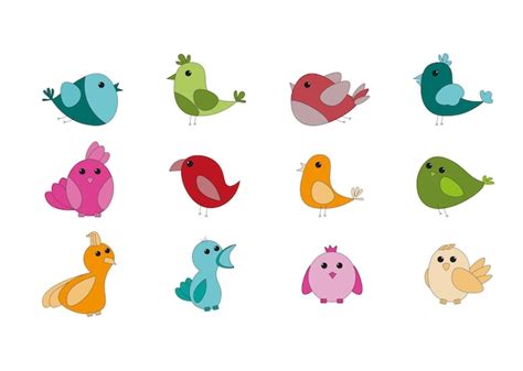 Pajaritos Vector Premium