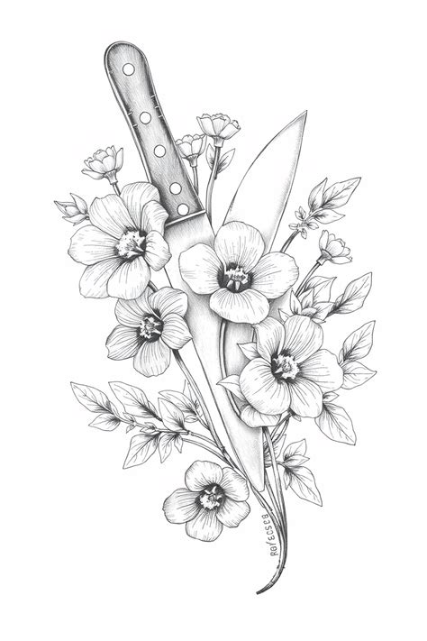 12 Knife Drawing Ideas Various Styles And Skill Levels