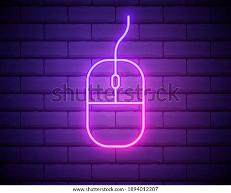 Pc Mouse Neon Icon Elements Business Stock Vector Royalty Free 1894012207 Shutterstock