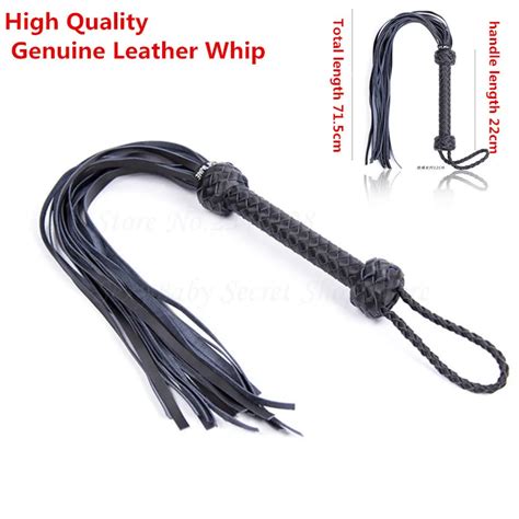 71 5cm Genuine Leather Whip Adult Games Hand Made Paddle Whip Fetish