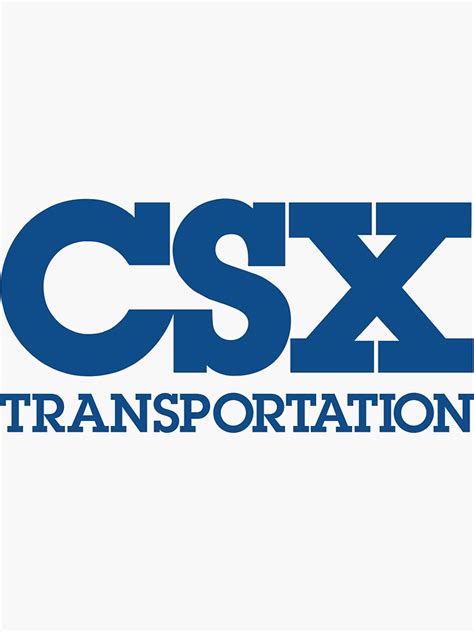 Csx Transportation Blue Version Sticker For Sale By Walupoloart
