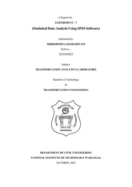 Statistical Data Analysis Using Spss Software Pdf