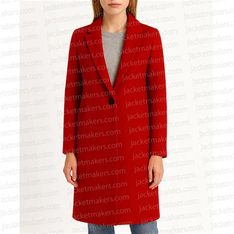 Natalie Coat Shae Robins A Christmas Prayer Red Wool Coat