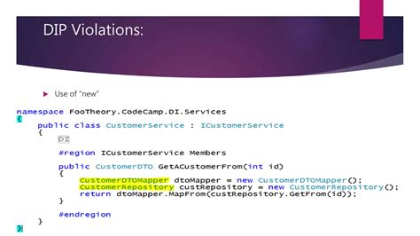 Dipdependency Inversion Principle Presentation Pptx Programming