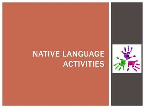 Ppt Native Language In The Classroom Powerpoint Presentation Free