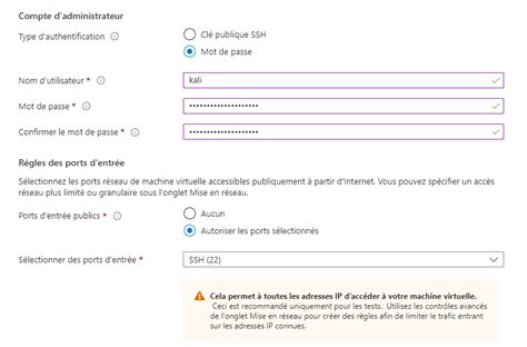 Kali Linux Sur Azure Comment Créer Une Vm