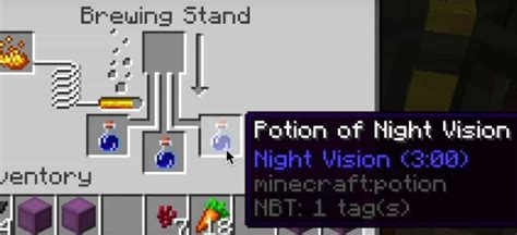 How To Make Night Vision Potion In Minecraft Gamingini