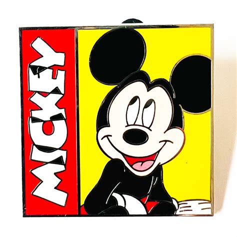 Disney Mickey Mouse Square Pin The Stand Alone