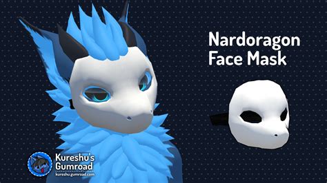 Nardoragon Face Mask Vrchat Pc And Quest Compatible By Kureshu