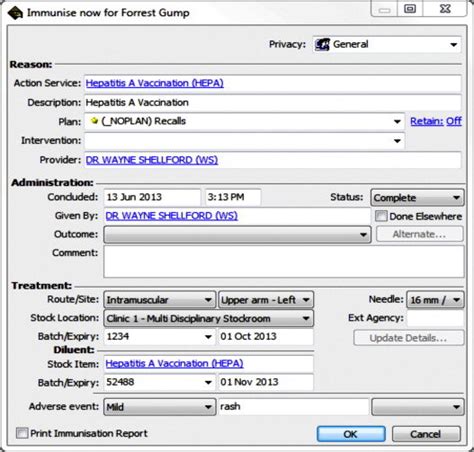 Immunization Data Entry Screen Of Profile This Figure Depicts The Download Scientific Diagram